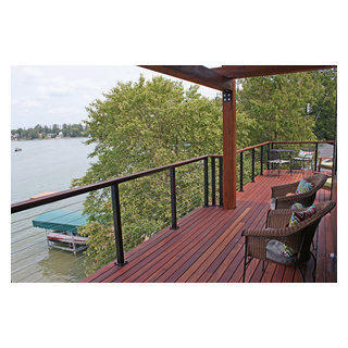 Fort Atkinson, WI: Lake House Deck Railing - Modern - Deck - Seattle ...
