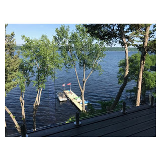 Glass railing systems by CVGRailings.com - Beach Style - Deck ...