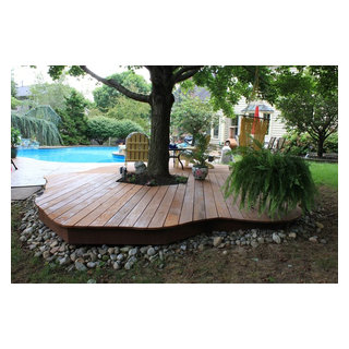 Ground Level Pool Deck - Contemporary - Deck - Philadelphia - by Back ...