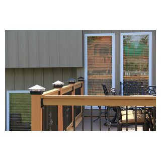 Hammonds - Deck lighting using low voltage lighted post caps ...