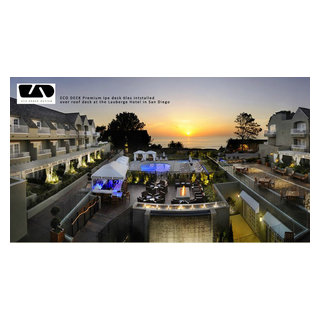 Hotel Decking with ECO Decks Ipe deck tiles - Contemporary - Deck ...