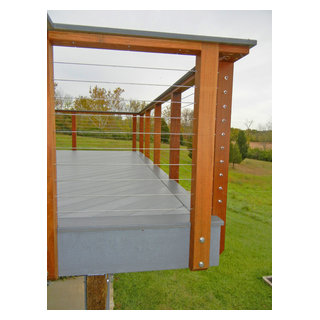 Ipe Cable Deck Railing - Traditional - Deck - Seattle - by Stainless ...