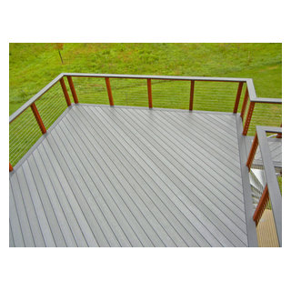 Ipe Cable Deck Railing - Traditional - Deck - Seattle - by Stainless ...