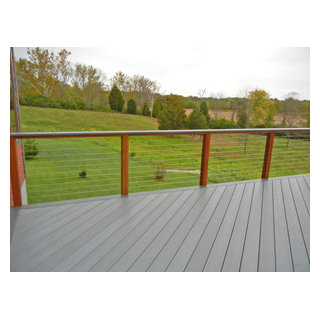 Ipe Cable Deck Railing - Traditional - Deck - Seattle - by Stainless ...
