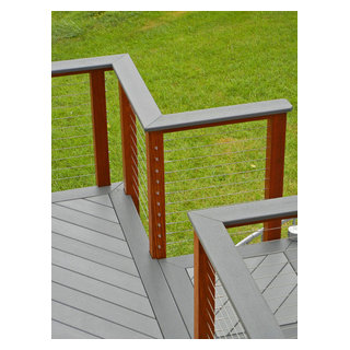 Ipe Cable Deck Railing - Traditional - Deck - Seattle - by Stainless ...