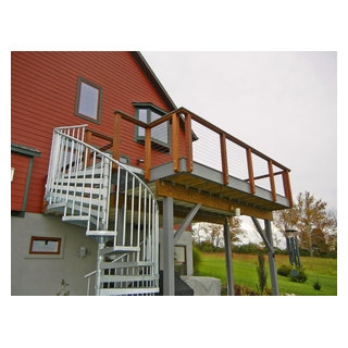 Ipe Cable Deck Railing - Traditional - Deck - Seattle - by Stainless ...
