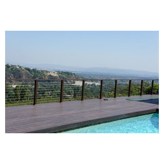 IPE color PVC DECK - Contemporáneo - Terraza y balcón - Los Ángeles ...