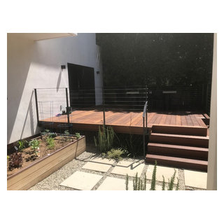 IPE deck with Iron cable railing - Modern - Deck - Los Angeles - by LA ...