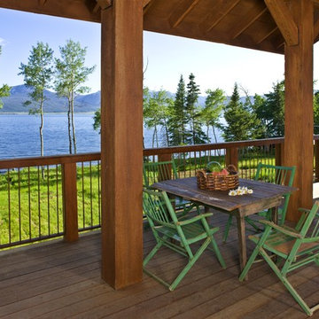 Log Cabin Porch Railing - Photos & Ideas | Houzz