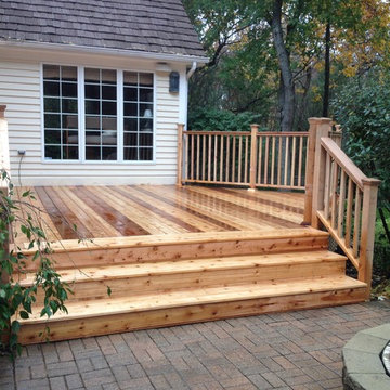 Enclosed Cedar Deck Steps - Photos & Ideas | Houzz