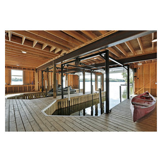 Lake of the woods boathouse - Rustic - Deck - Other - by Unit 7 ...