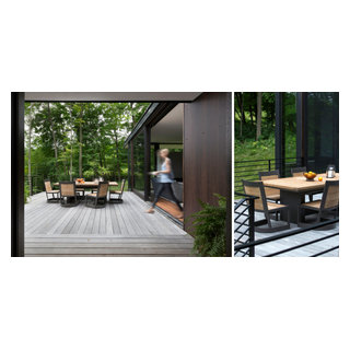 Meadow Drive Outdoor Dining Space, Deck - Moderne - Terrasse en Bois ...