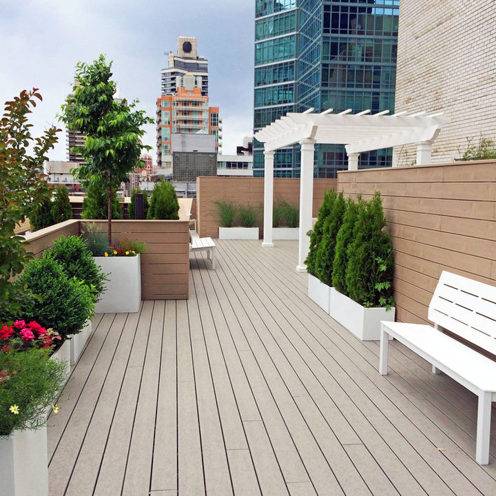 Composite Deck With Pergola - Photos & Ideas | Houzz