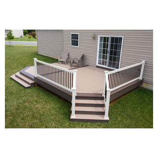 Multi-level composite deck - Contemporary - Deck - Philadelphia - by Stump's Decks and Porches ...