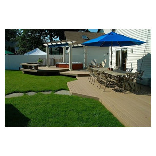 Multi-Level Trex Deck - Eclectic - Deck - New York - by Best Hot Tubs ...