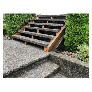 New Composite Deck and Aggregate Stair Stringer Rebuild + Paint ...