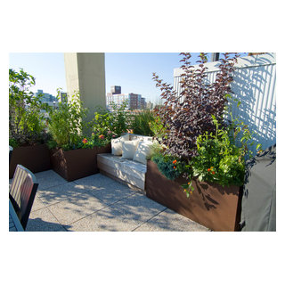 Noho roof garden - Contemporary - Deck - New York - by Todd Haiman ...