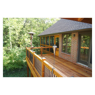 Overhang deck and Screened in porch - Southwestern - Deck - Other - by ...