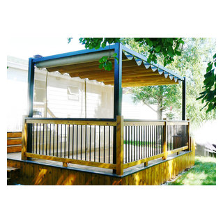 Pergolina Patio - Traditional - Terrace - Montreal - by Auvents ...