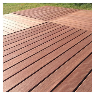 Red Balau Batu Garden Deck Tiles - Classique - Terrasse en Bois ...