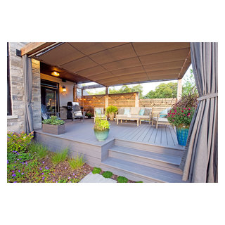 Retractable Shade, Waterloo - Classique - Terrasse en Bois - Toronto ...