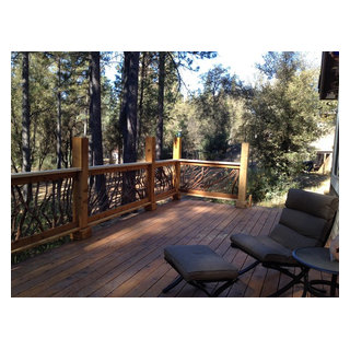 Rustic Deck Railing - Rustic - Deck - Other - by Mountain Laurel ...