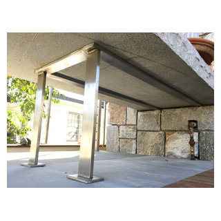 Stainless Steel Support Bracket for Granite - Contemporain - Terrasse ...