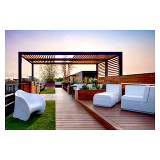 Sundeck, Dining & Chaise Lounge Beyond - Contemporary - Deck - Chicago ...