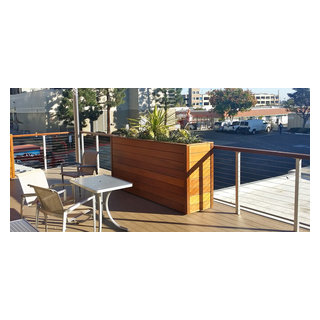 Surface Mounted Cable Railing Posts - Modern - Deck - San Diego - by ...
