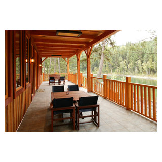 Timber Frame - Rustic - Terrace - Vancouver - by Mibroc Group | Houzz IE