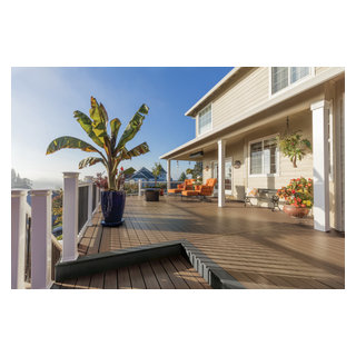 Timber Tech Edge Prime+ Collection Decking in Coconut Husk and Sea Salt ...