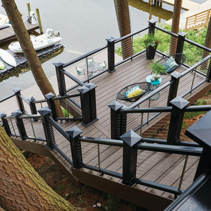 Timber Tech Azek American Walnut - Photos & Ideas | Houzz