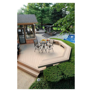 TimberTech AZEK Harvest Collection Decking in Brownstone - Traditional ...