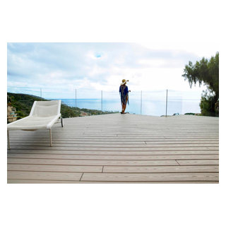 TimberTech AZEK Harvest Collection Decking in Slate Gray - Beach Style ...