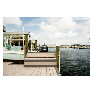 TimberTech AZEK Harvest Collection Decking in Slate Gray with Island ...