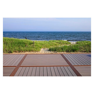 TimberTech AZEK Vintage Collection Decking in Mahogany and Silver Oak ...
