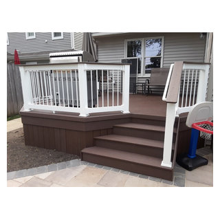 TimberTech Deck with Belgard Paver Patio by Lombard, IL Deck and Patio ...