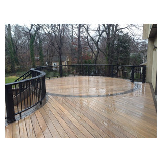 Timbertech Legacy Tigerwood Decking with Legacy Mocha Border ...