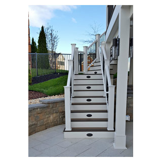 TimberTech Pecan Custom Deck with TimberTech Radiance Rail - Terrace ...