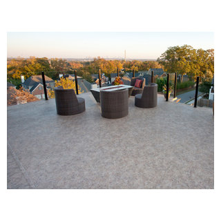 Topless Glass Railing - Durarail Panorama Post - Contemporary - Patio ...