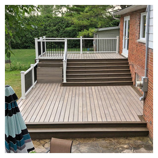Trex Enhance Naturals Deck with Trex Composite Railings - Modern - Deck ...