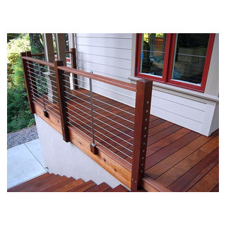 Ultra-tec® stainless steel cable railing system - Modern - Deck - Las ...