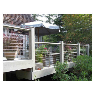 Ultra-tec® stainless steel cable railing system - Modern - Deck - Las ...