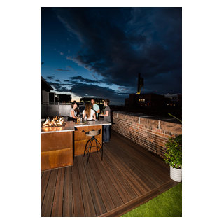 Urban Rooftop Deck -- Envision Distinction Rustic Walnut composite ...