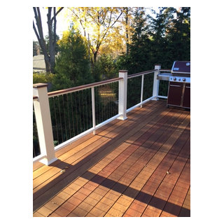 Vertical Cable Railing - Contemporary - Deck - Philadelphia - by East ...