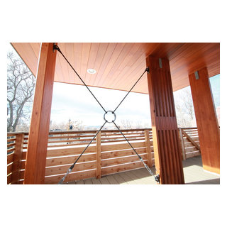 Vine Street-Cross Bracing - Modern - Deck - Denver - by Root ...