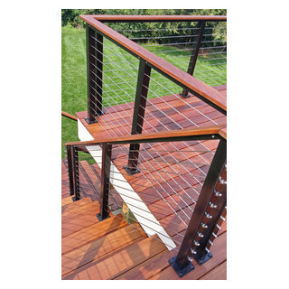 Woodsbury, MN: Black Aluminum Posts & Inline Support for Customer Top ...