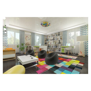 Room for schoolchildren - Contemporary - Kids - Other - by Alla ...