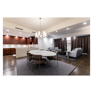 2-Story High Rise Condo Remodel - Moderne - Salle à Manger - Dallas ...