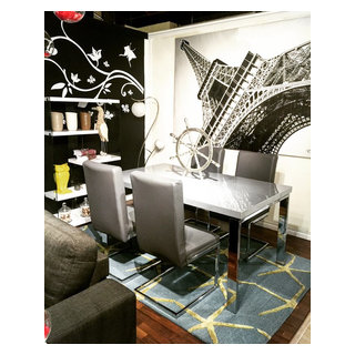 A Modern + Transition Crossover Dining & Living Space - Contemporary ...